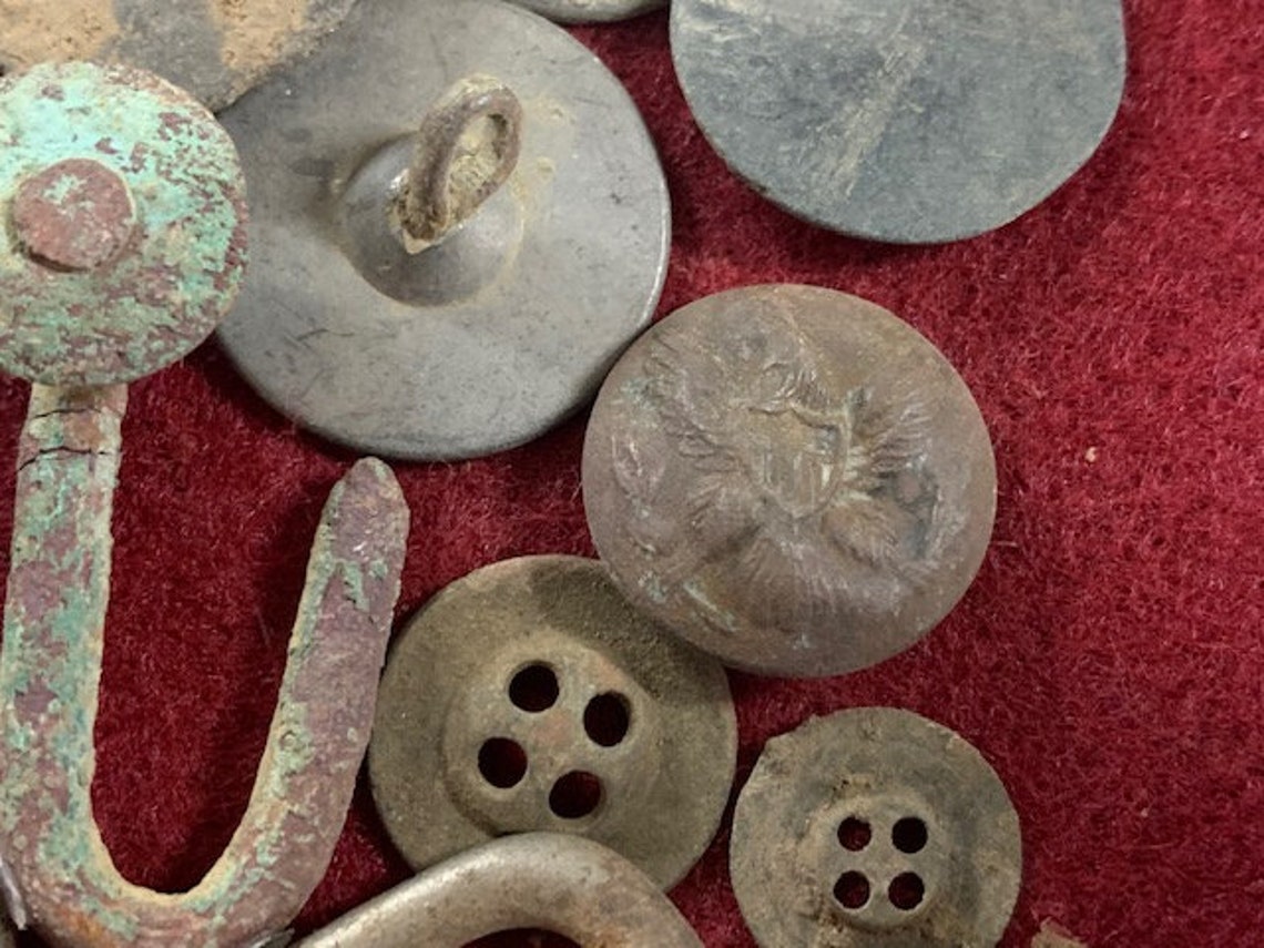 Authentic Civil War Relics Recovered From a Campsite Used - Etsy