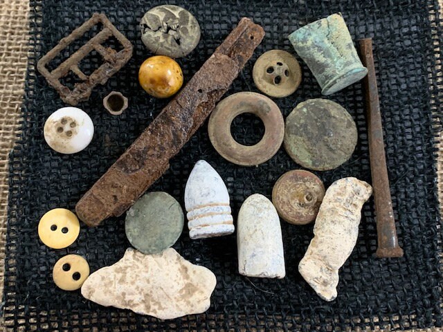 Authentic Relics Excavated From Civil War Campsites With a | Etsy
