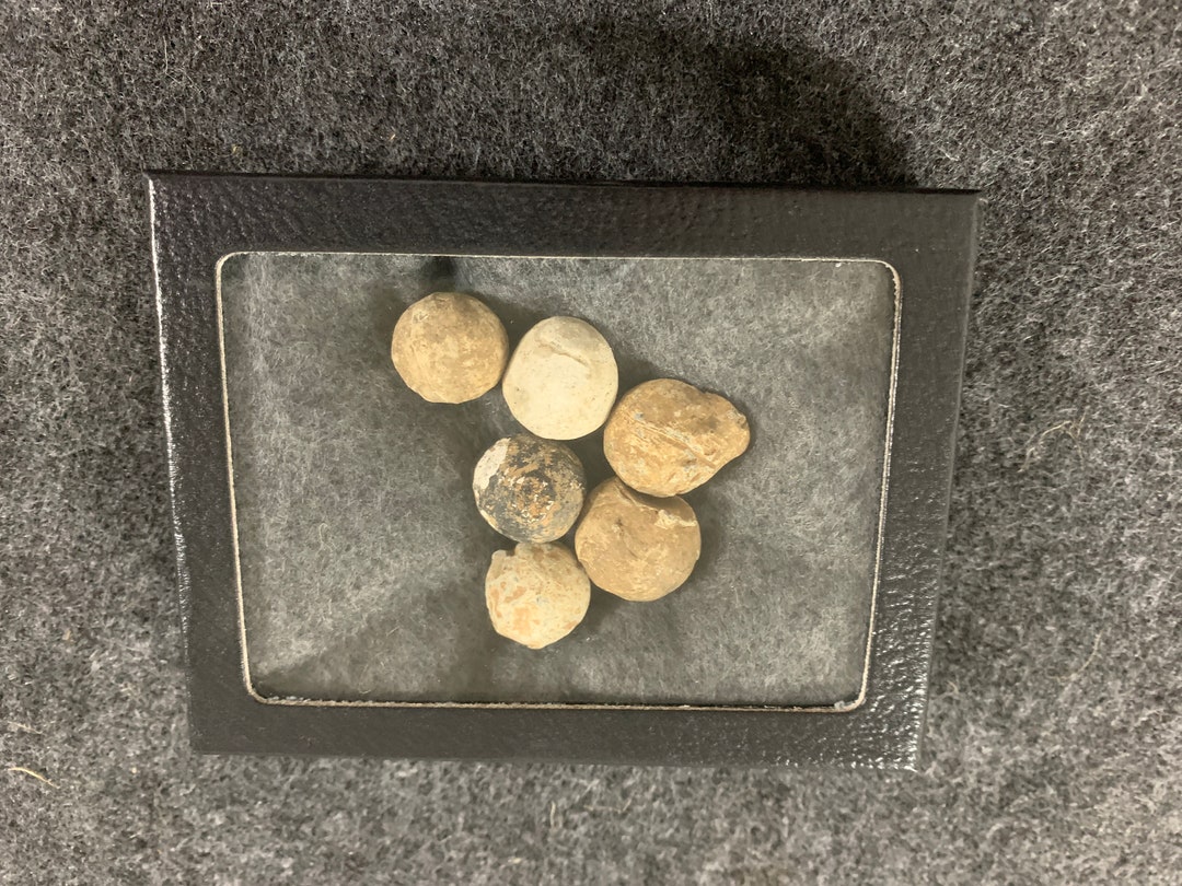 Collection of Six Authentic Civil War Case Shot Artifacts Found Using a ...