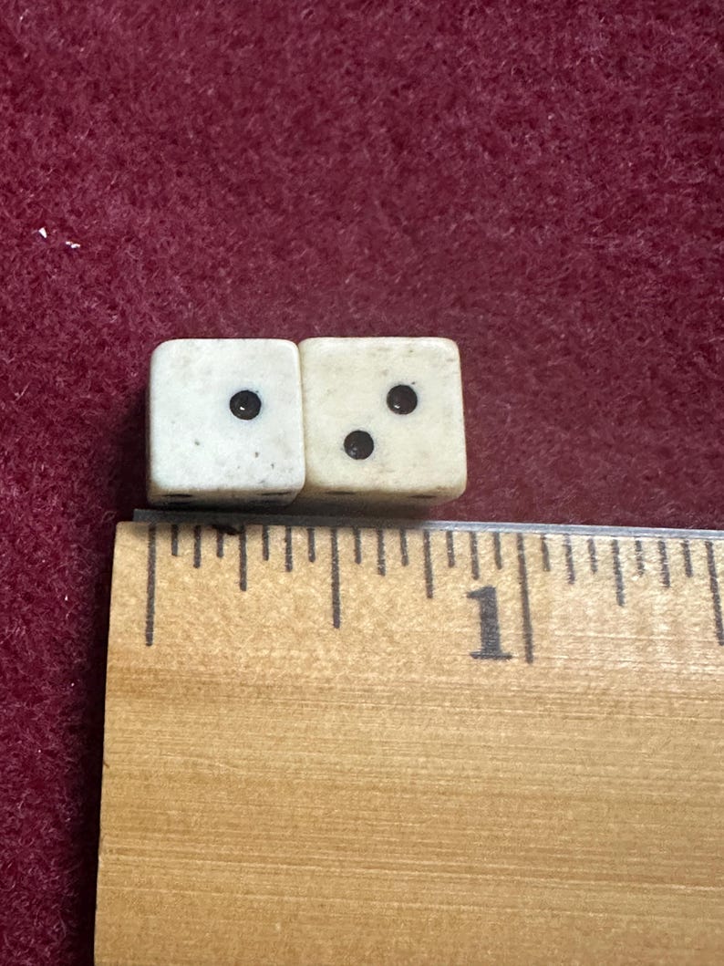 Authentic Civil War Era Hand Carved Dice - Etsy