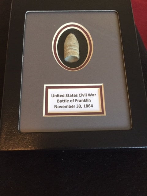 Militaria Collectibles Battle of Franklin Display Authentic Civil War ...