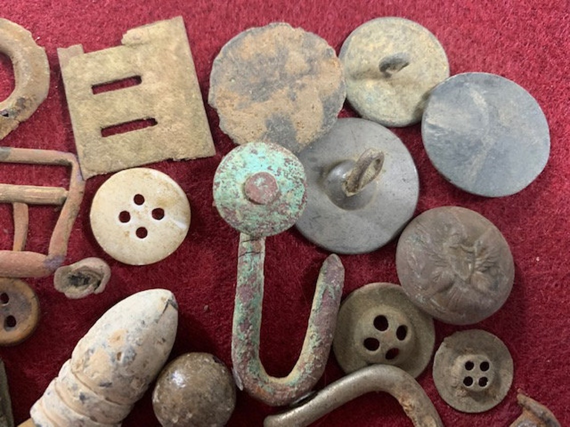 Authentic Civil War Relics Recovered From a Campsite Used - Etsy
