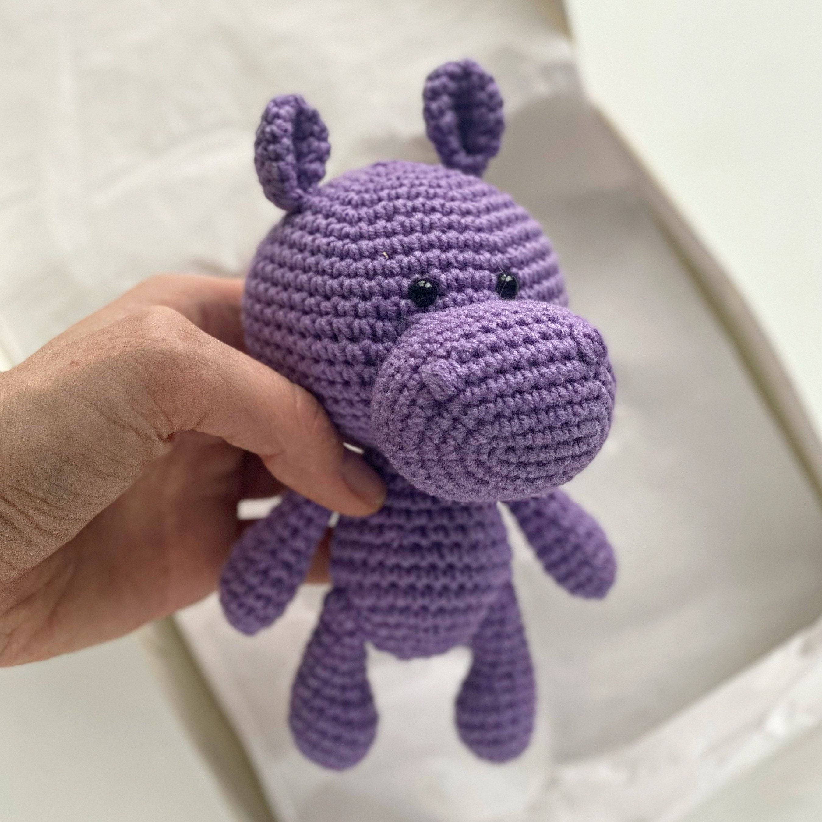 Baby & Toddler Toys KNITTED toys hippo elephant panda monkey tiger ...