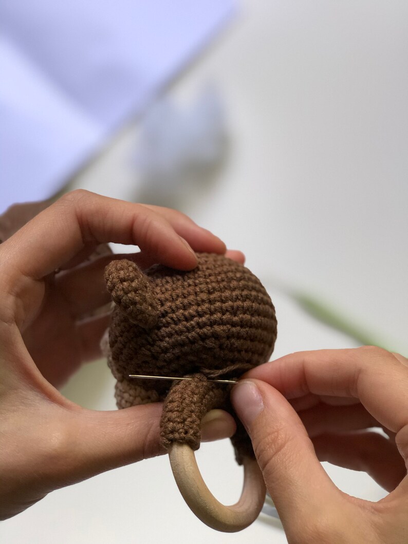 CROCHET MONKEY PATTERN Pdf How to Make Baby Rattle Diy | Etsy