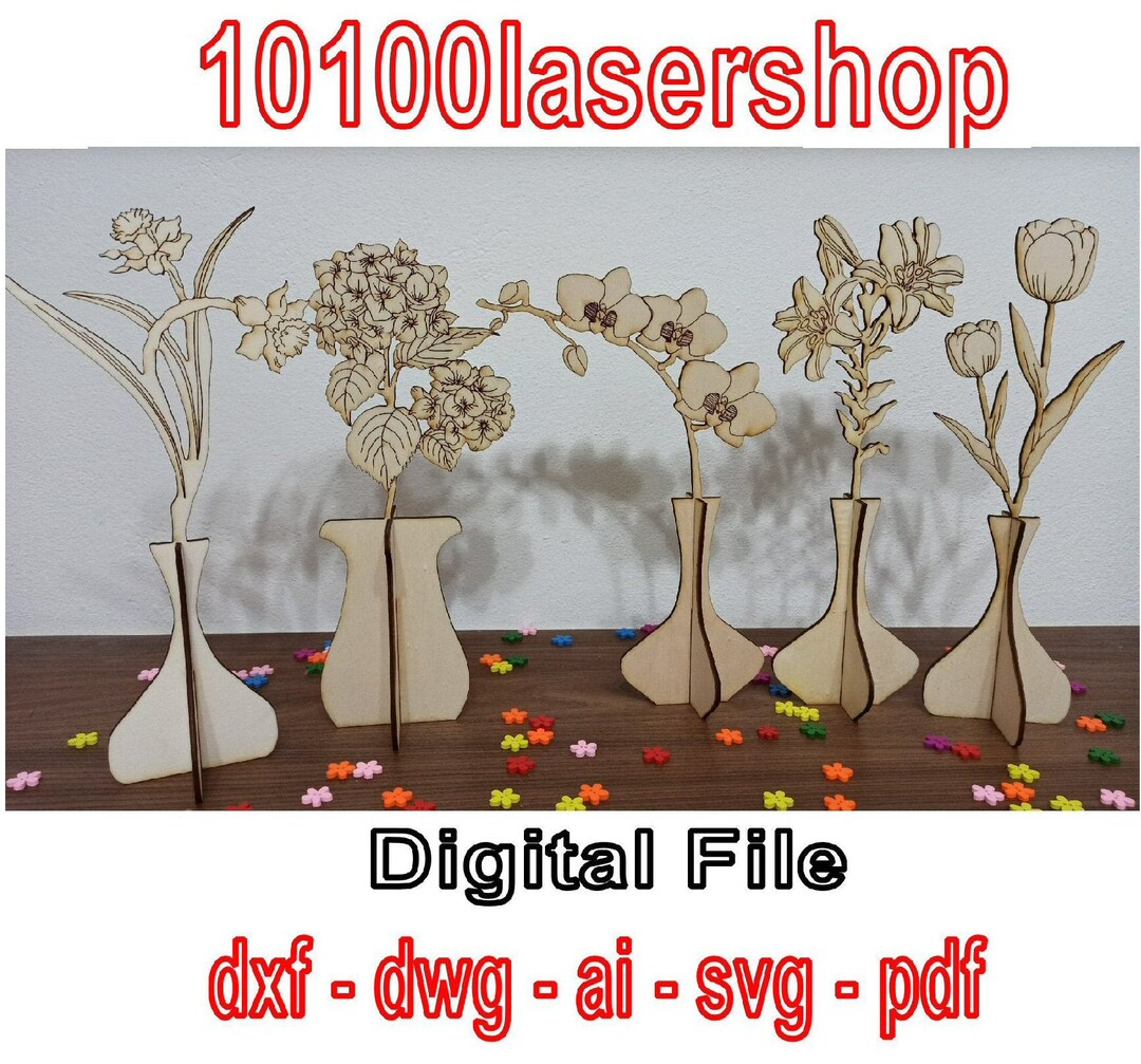 Digital File Design for Flower 2,christmas Gift,mother's Day,vector Cut ...