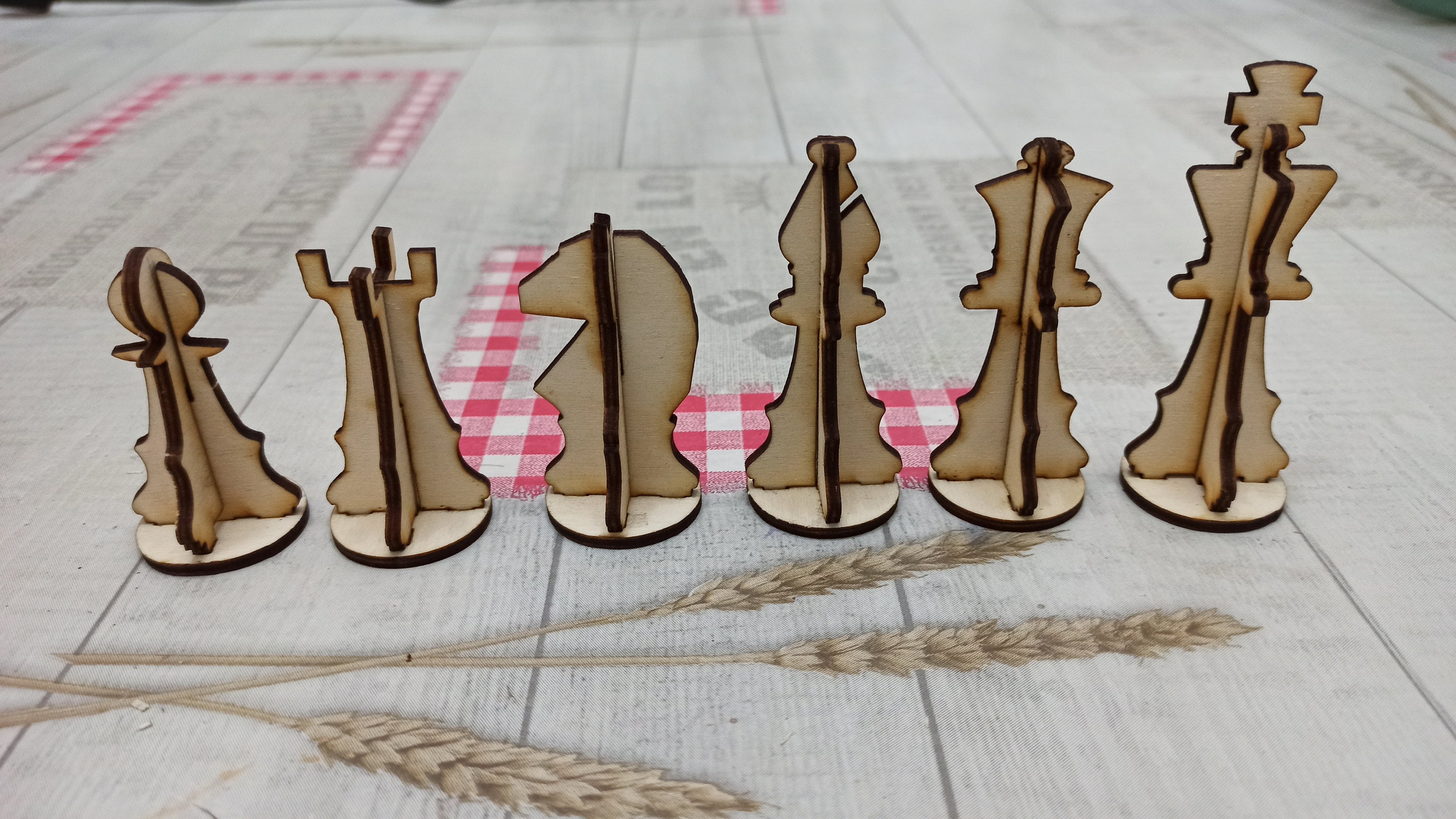 Chess, Chess Set Laser Cutting File - Digital Model, 3 Mm Laser Cut ...