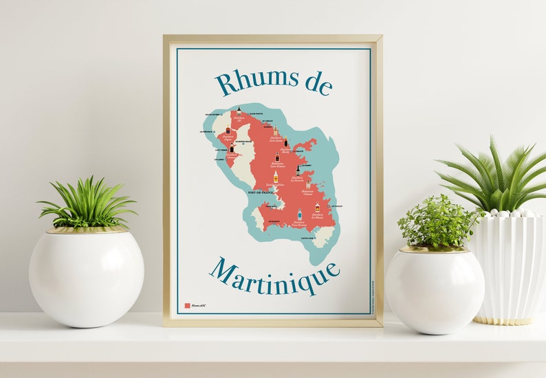 Affiche Rhums de Martinique | Etsy