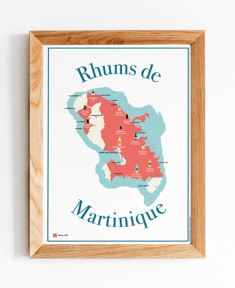 Affiche Rhums de Martinique | Etsy