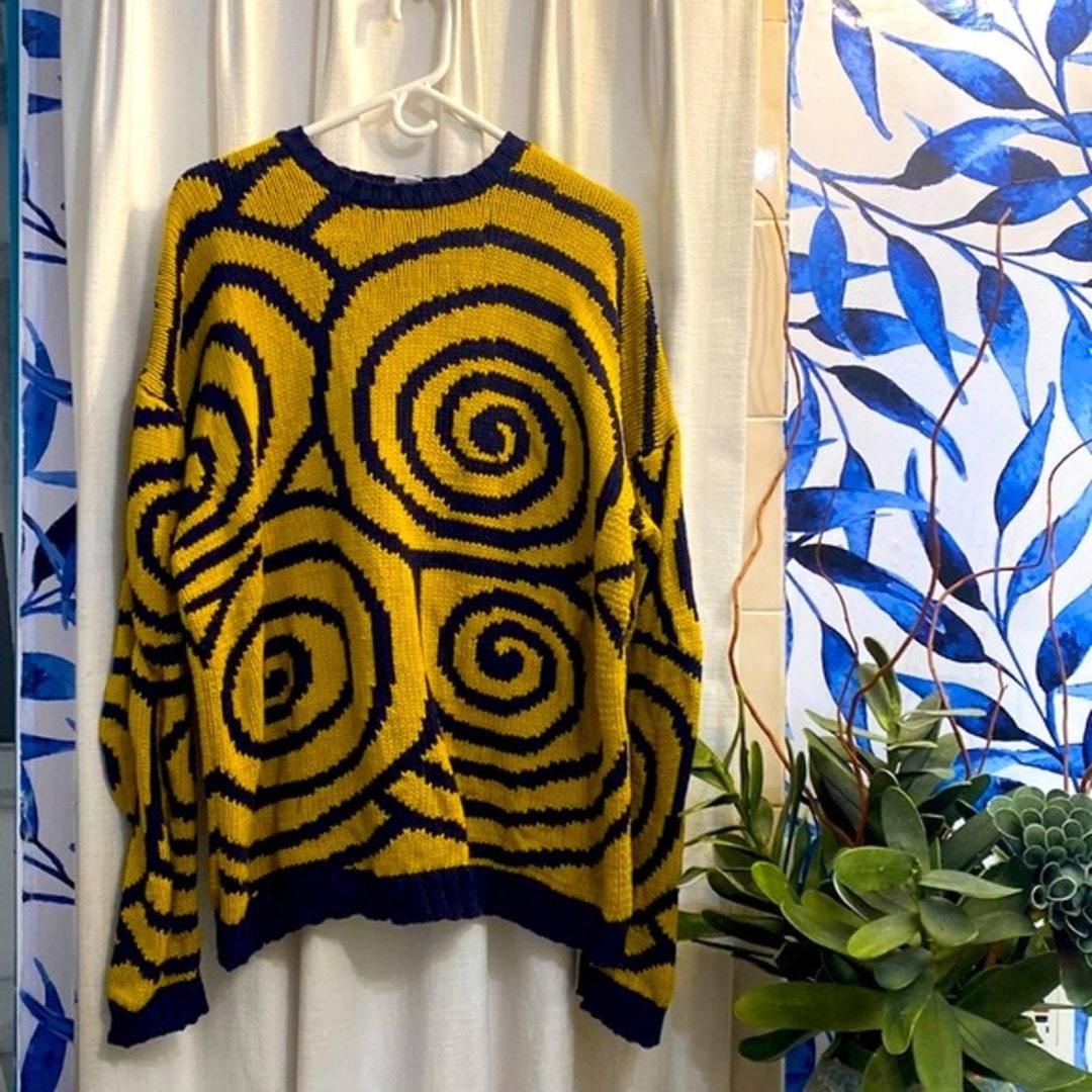 Men’s Vintage 1980's Maurice Sasson "kikit" Acrylic & Mowhair Sweater ...