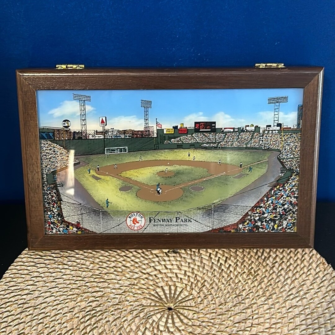 Vintage Eglomise Designs Official License Fenway Park Painted Mirror ...