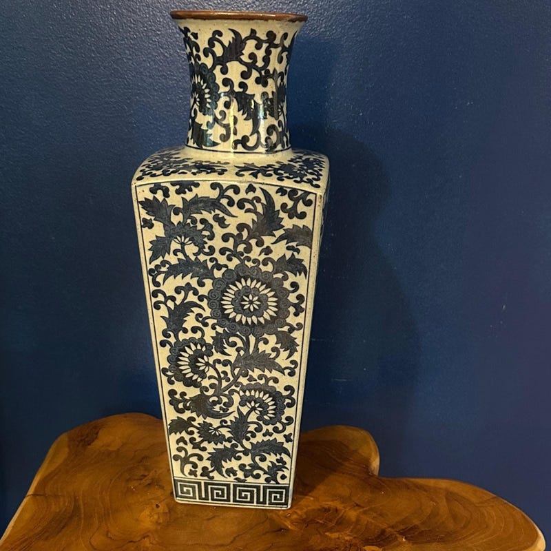 Greek Key Vase - Etsy