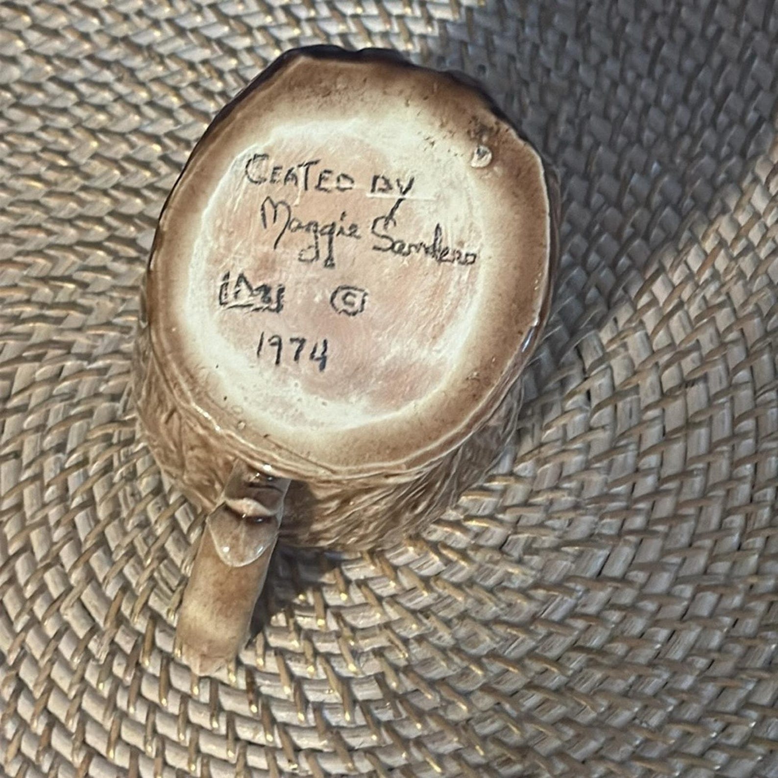 Vintage 1970 Colonel Sanders Brown Glazed Character Jug Signed and ...