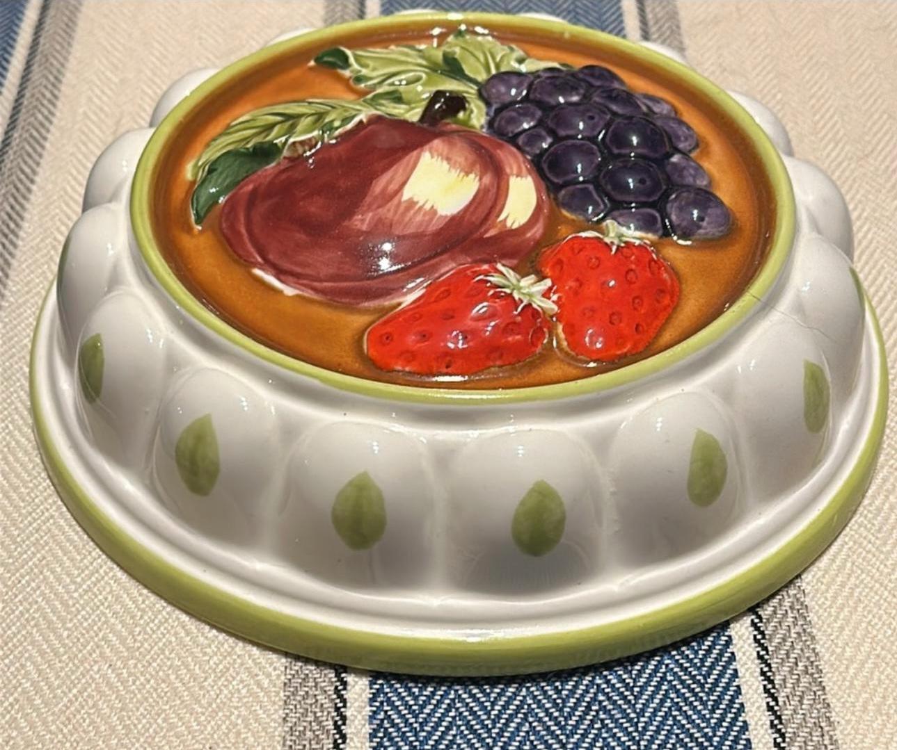 Vintage Vintage Gailstyn Sutton Ceramic Fruit Kitchen Food Mold 9” - Etsy
