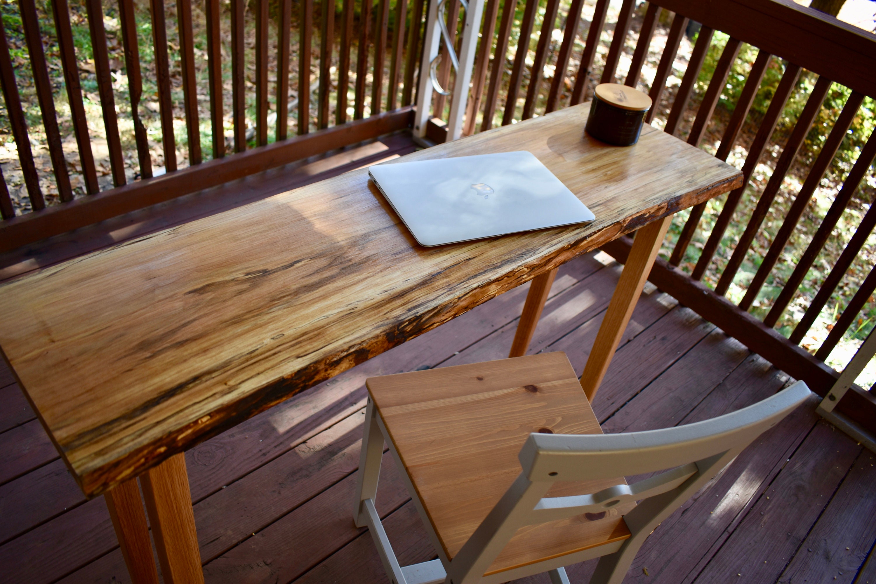 Maple Office Desk, Table, Hallway Table, Rustic, Woodworking, Bedroom ...
