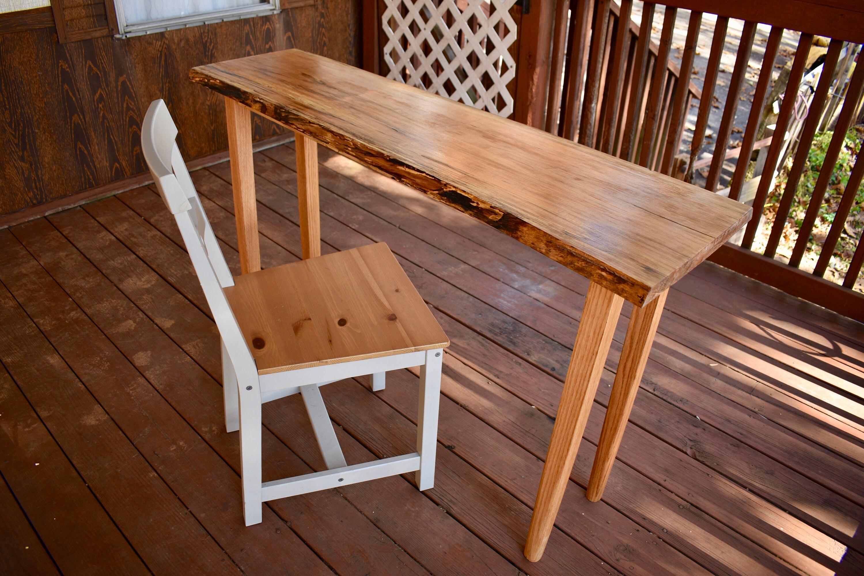 Maple Office Desk, Table, Hallway Table, Rustic, Woodworking, Bedroom ...
