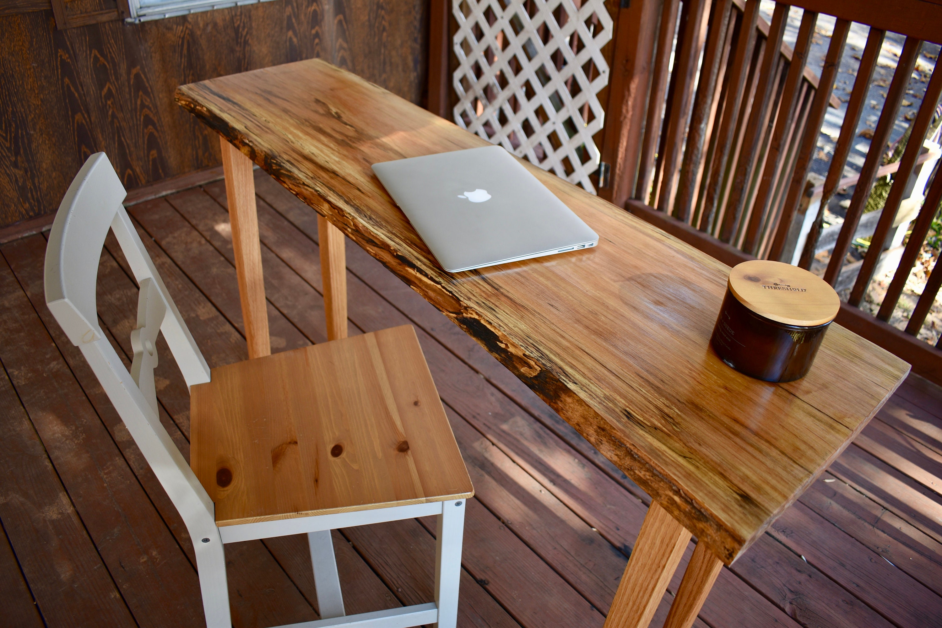 Maple Office Desk, Table, Hallway Table, Rustic, Woodworking, Bedroom ...