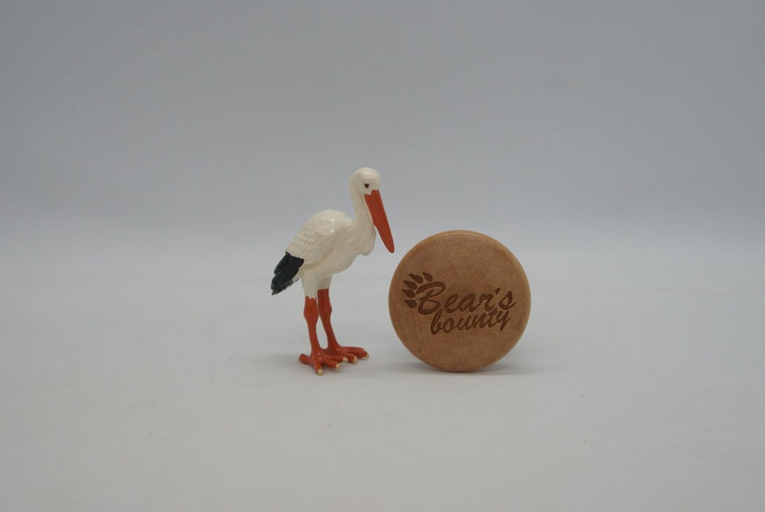 Hantel Miniature Stork and Babies, Vintage Pewter Handcrafted in ...