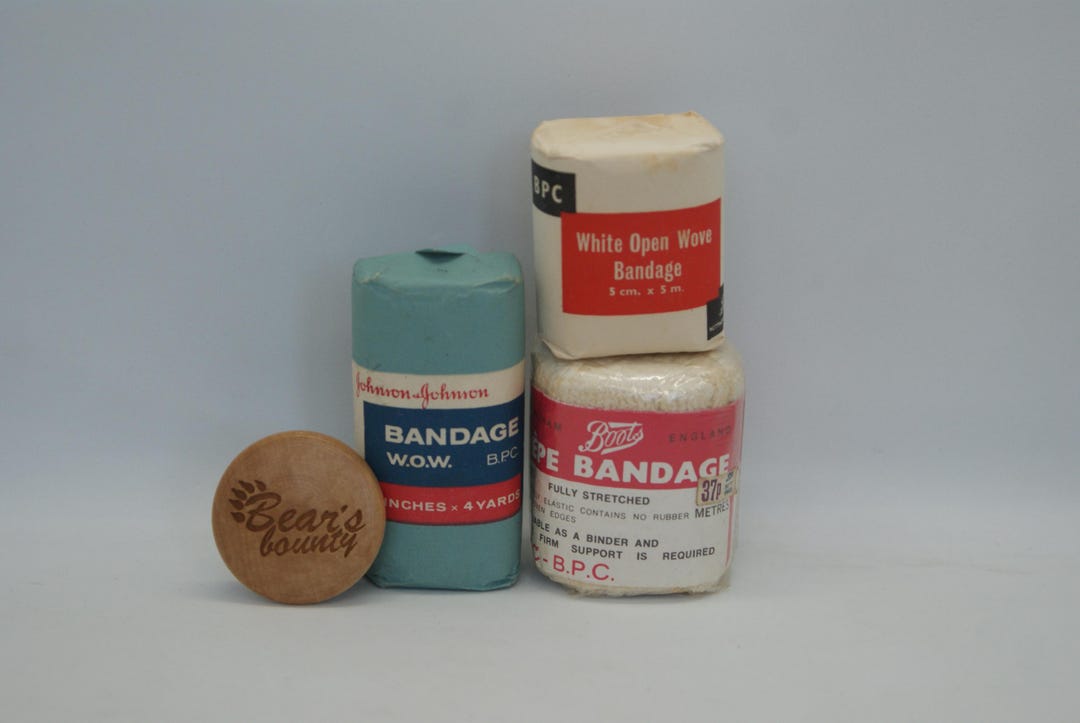 Vintage First Aid Collectibles, Boots the Chemist, 1970s Bandages - Etsy