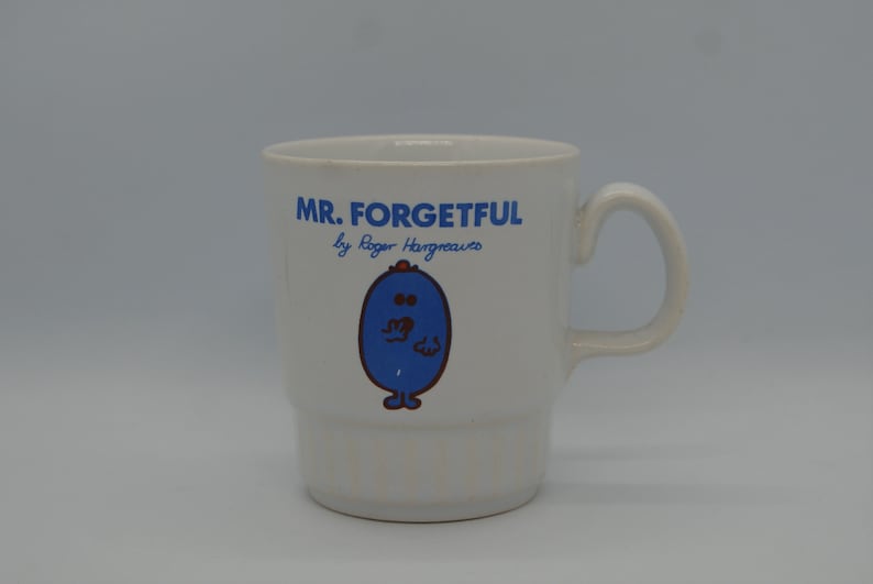 Mr Forgetful 1970s Vintage China Mug Roger Hargreaves - Etsy UK