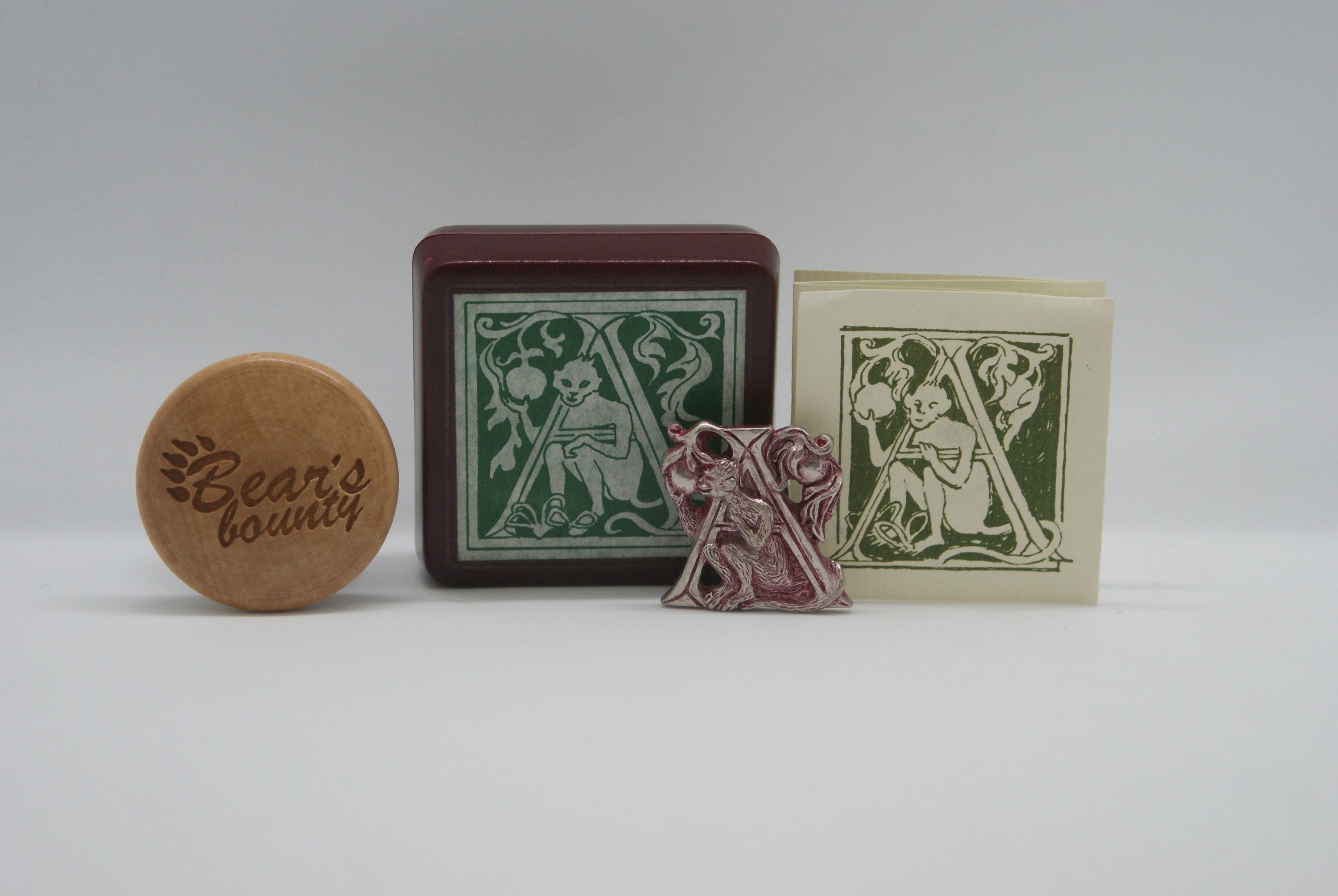 Hantel Miniatures Letter A Badge Vintage Pewter Handcrafted - Etsy