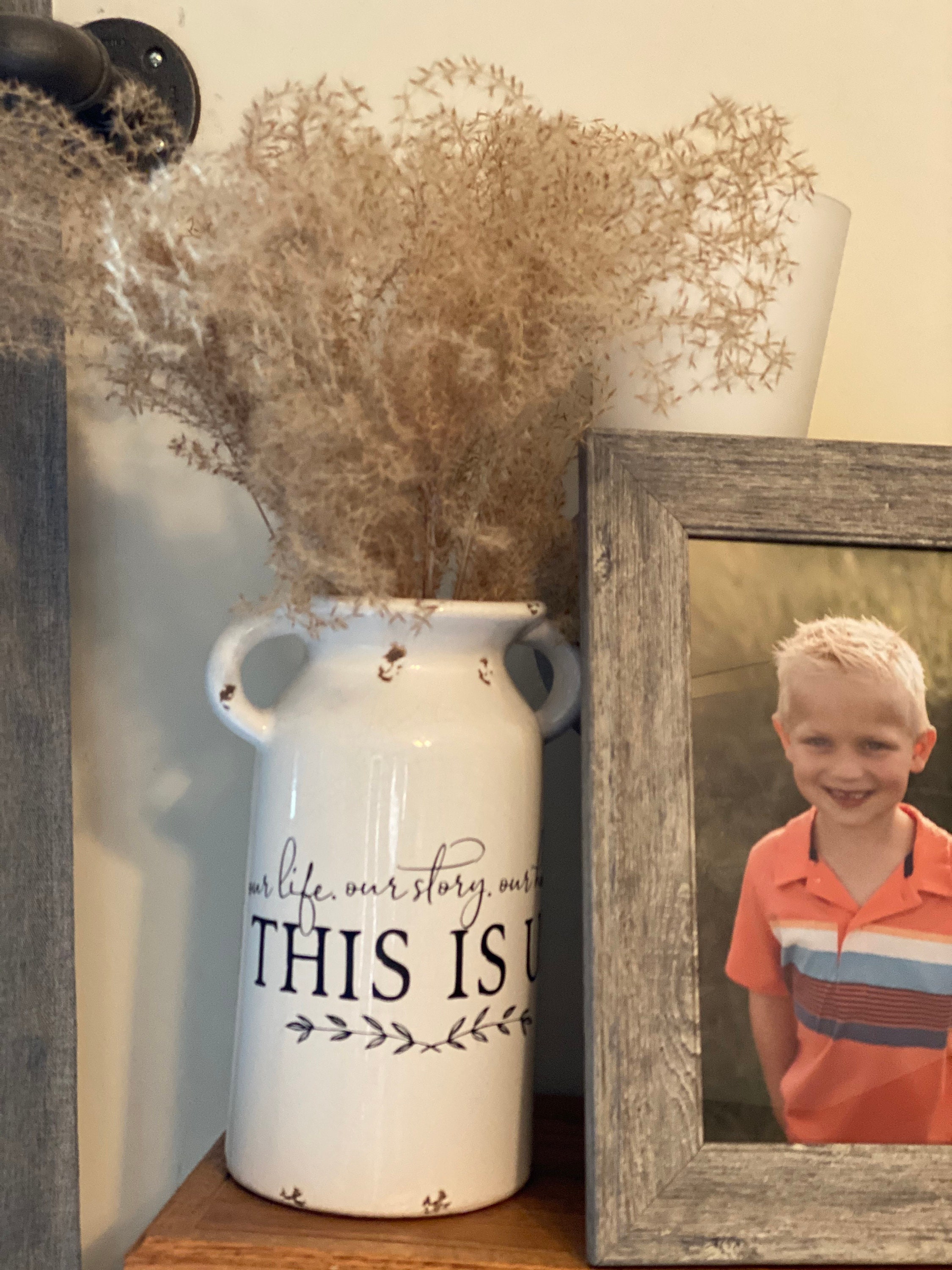 Personalized Farmhouse Jug with Vinyl design Milk Jug Home | Etsy