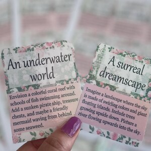 35 Printable Art Prompt Cards - Etsy