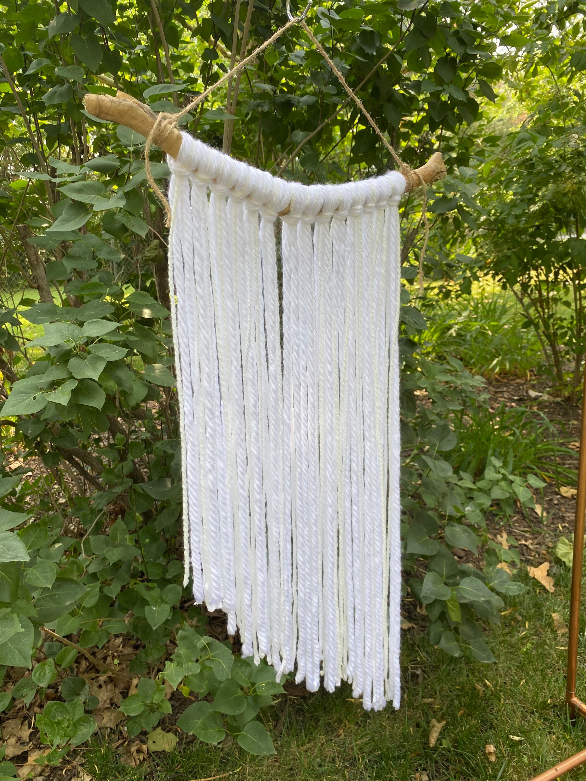 The Falls Bright White Macrame Wall Hanging - Etsy