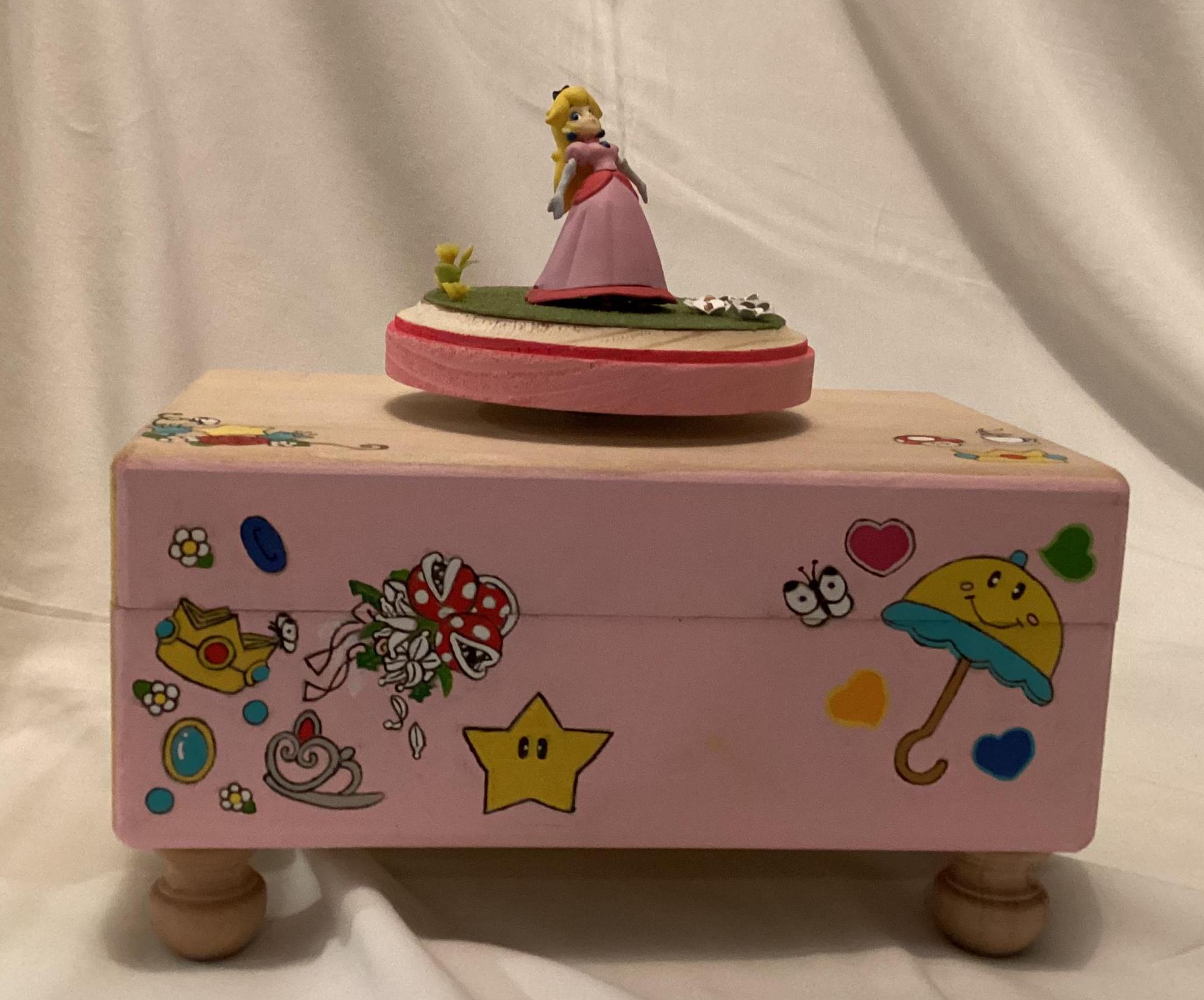 Super Mario Princess Peach Music Box - Etsy