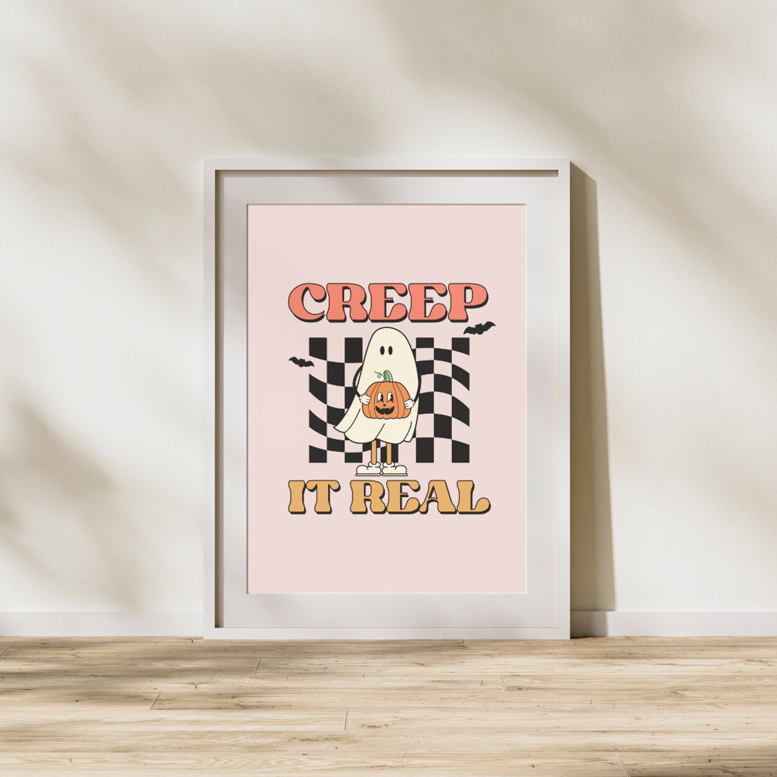 Creep It Real, Cute, Retro, Ghost, Halloween, Spooky Season, Printable ...