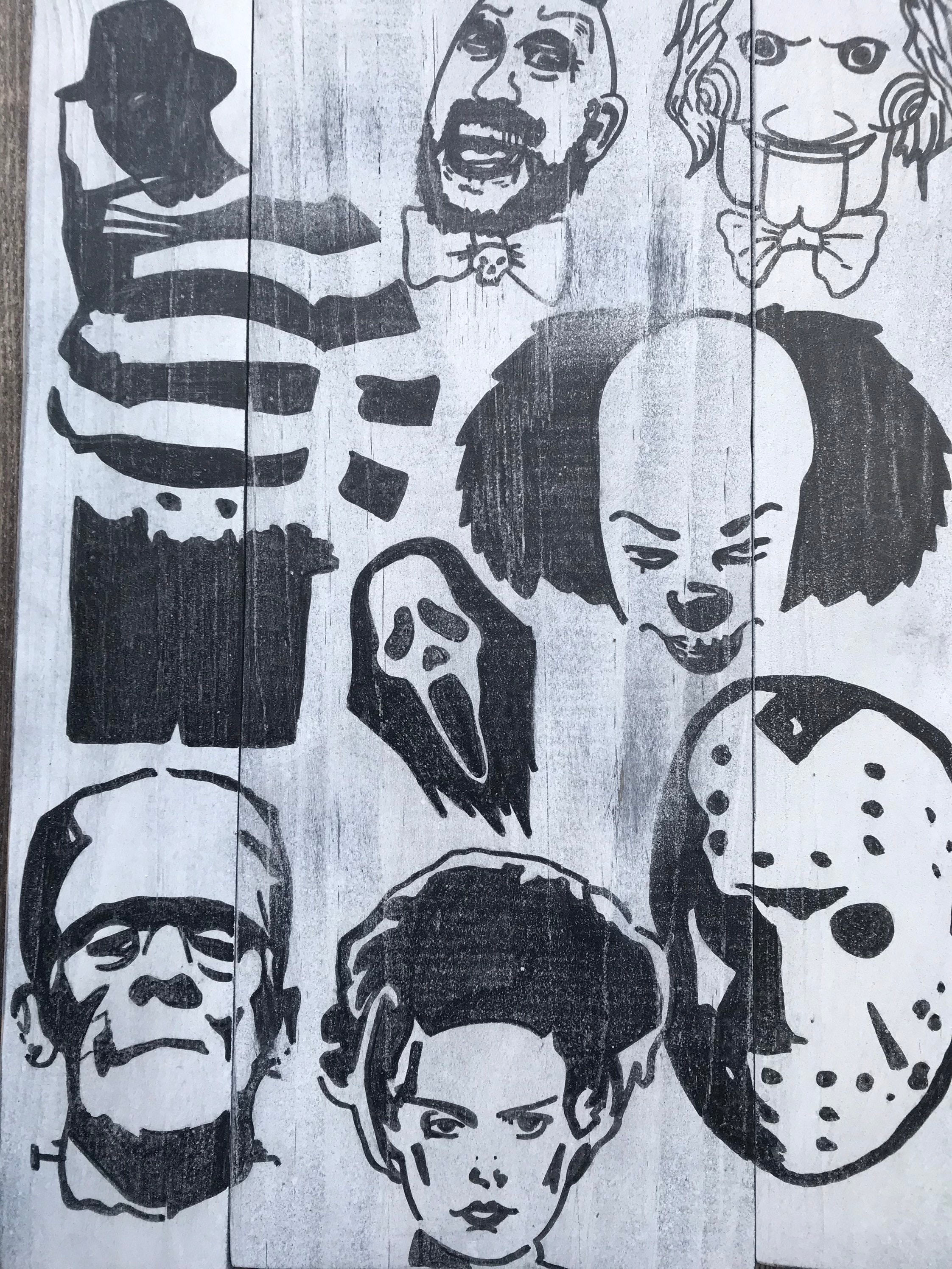 Wood Horror Movie Decor Halloween Decor Frankenstein Decor | Etsy