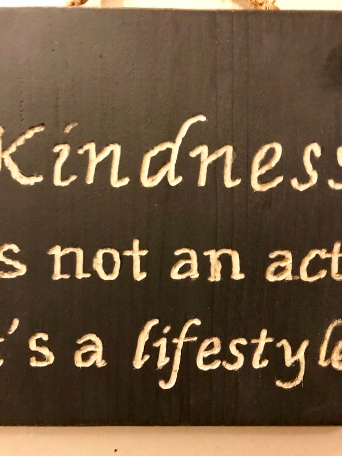 Engraved Wood Kindness Sign: Inspirational Quote Decor - Etsy