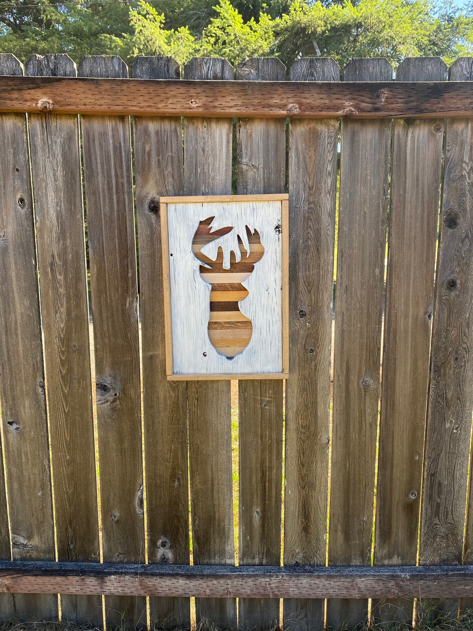 Rustic Deer Wall Hanging Deer Decor Wood Deer Decor Wood - Etsy