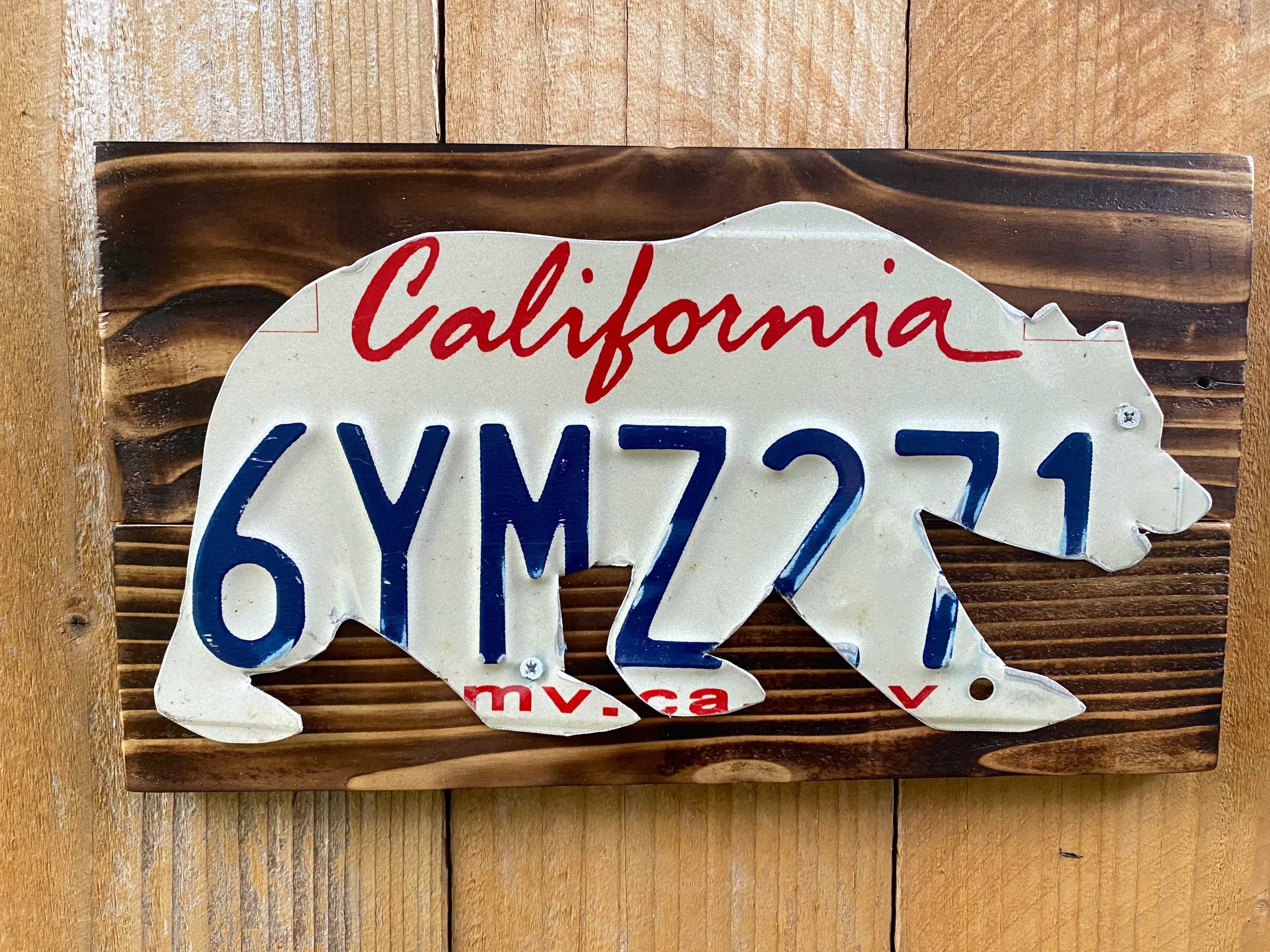 License Plate Bear California Bear California License Plate | Etsy