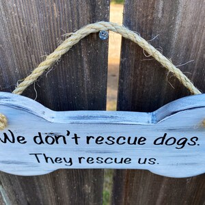 Rescue Dog Sign, Dog Rescue Decor - Etsy
