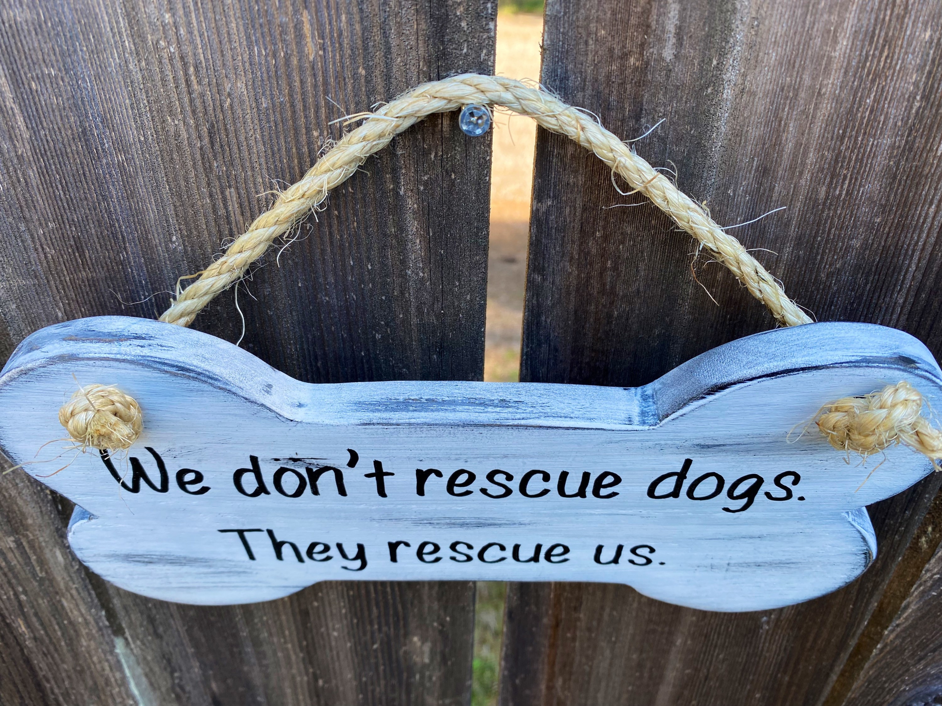 Rescue Dog Sign Dog Sign Dog Bone Sign - Etsy