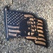 Wooden Flag With Fallen Soldier, Hand Engraved Wooden Flag, Engraved ...