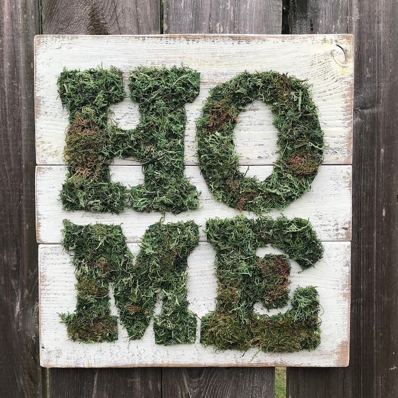 Moss Letter - Etsy