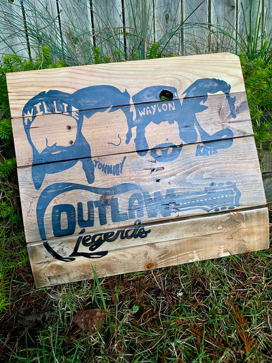 Outlaw Legends Wall Decor, Wood Outlaw Legends, Country Music Decor ...