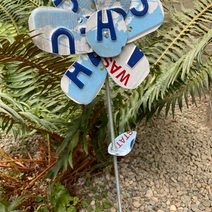 License Plate Garden Flower: Washington State Metal Yard Art - Etsy