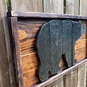 Reclaimed Wood Bear Wall Hanging: Rustic Hand Carved Decor - Etsy