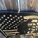 Wooden Flag With Fallen Soldier, Hand Engraved Wooden Flag, Engraved ...