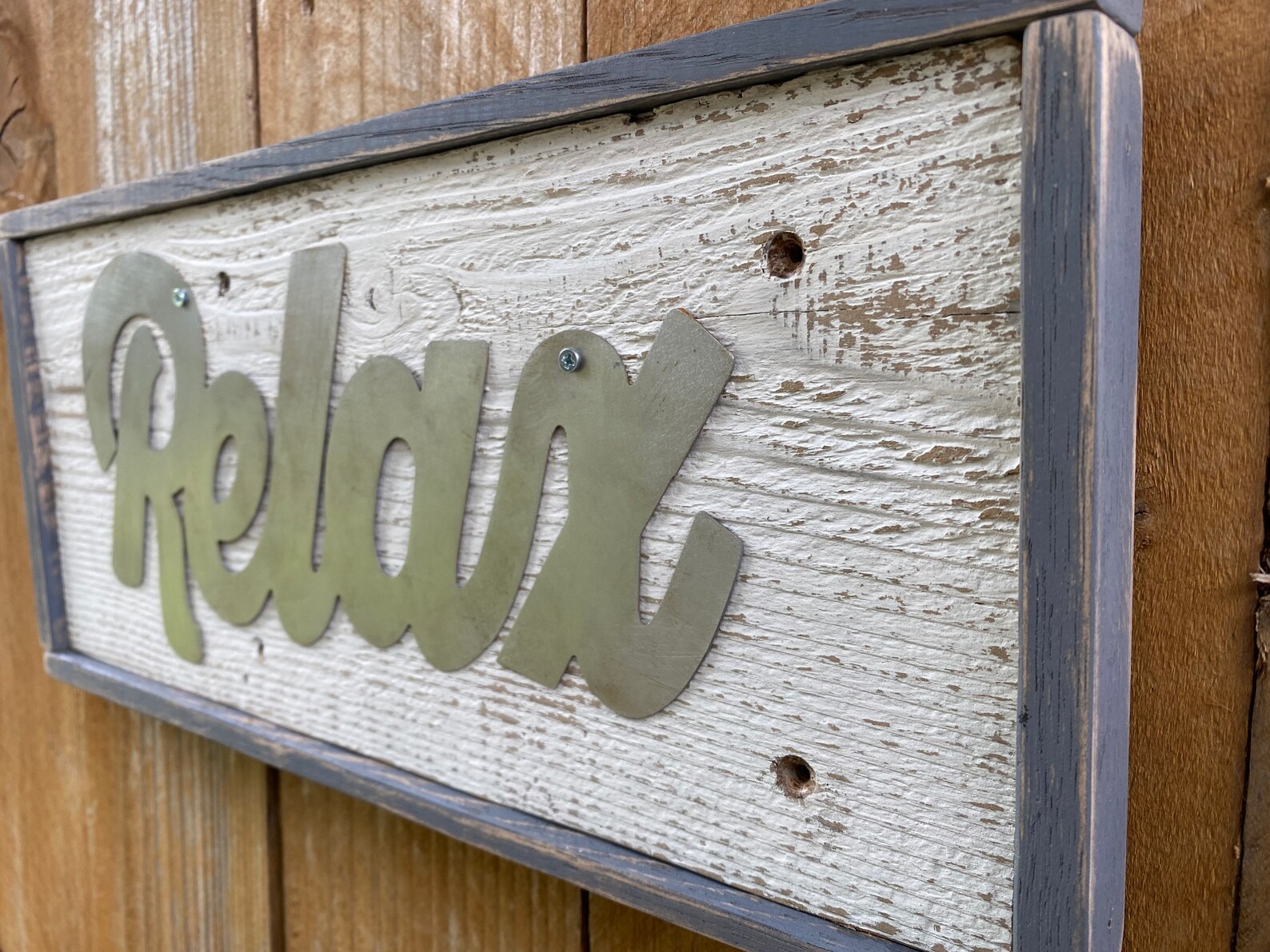 Relax Wall Decor Relax Wall Art Bathroom Decor Wood and - Etsy