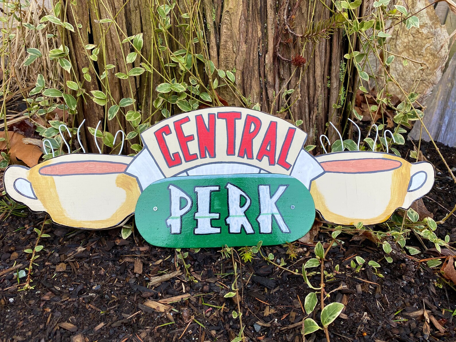 Wood Central Perk Sign Wood Friends Decor Friends Inspired | Etsy