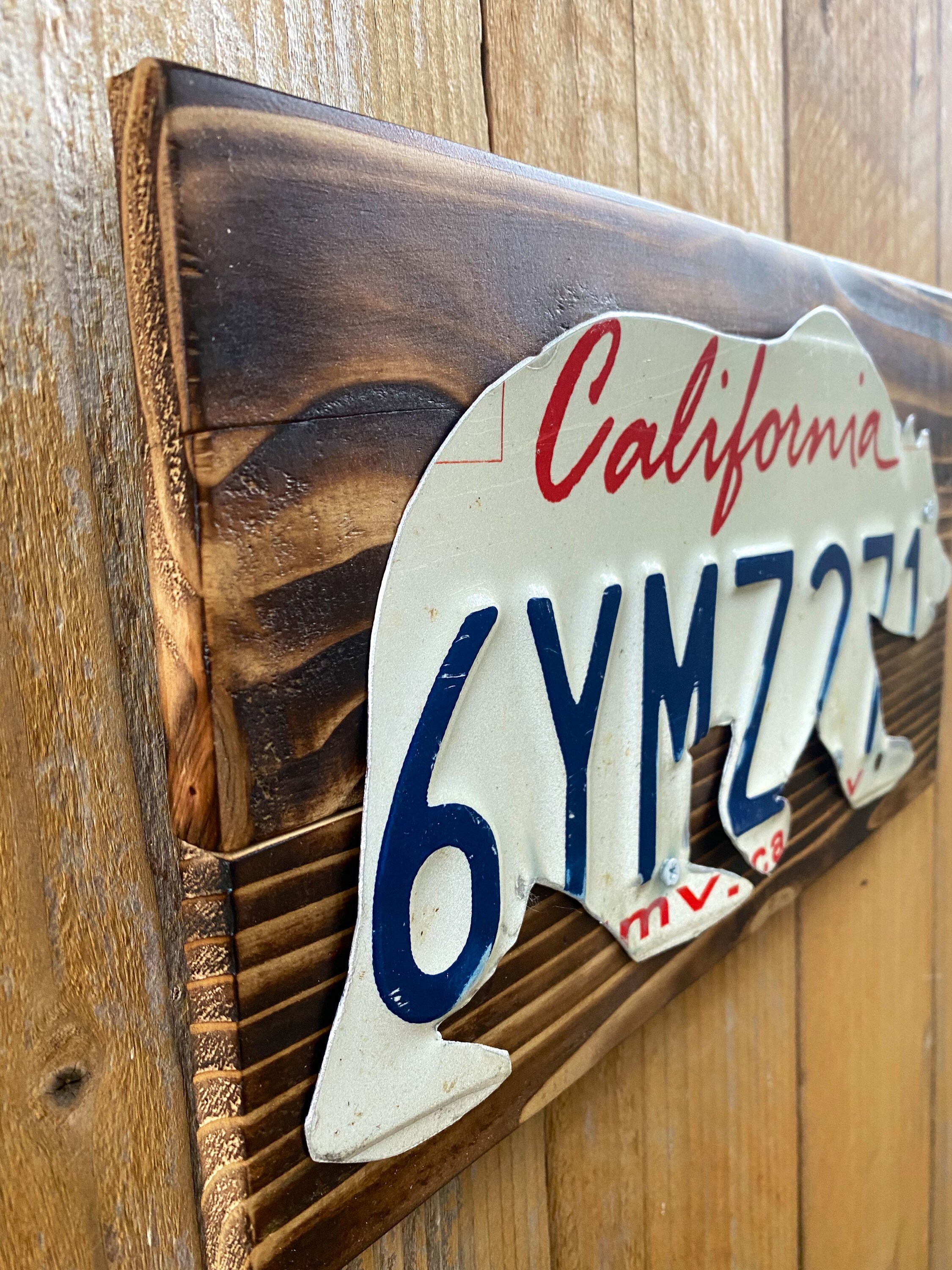 License Plate Bear California Bear California License Plate | Etsy