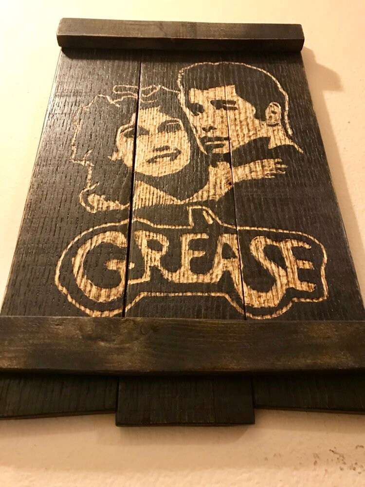 Pallet Wood Grease Wall Hanging Grease Art Diner Decor - Etsy