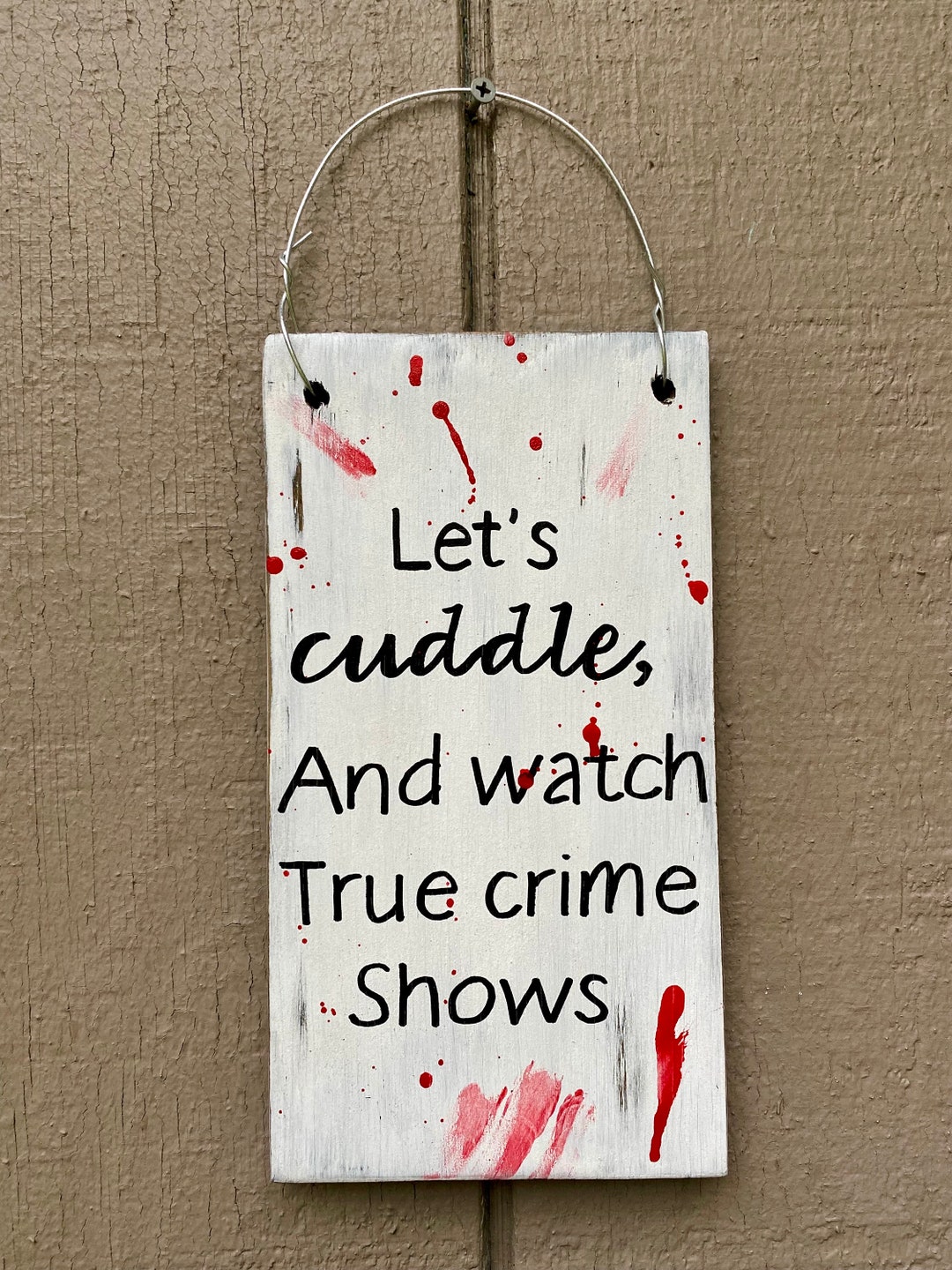 Funny True Crime Shows Sign: Snarky Home Decor - Etsy