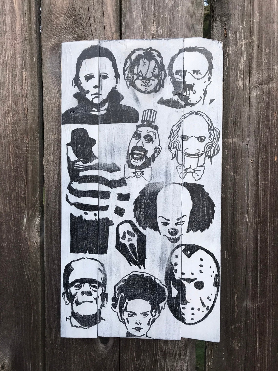 Wood Horror Movie Decor Halloween Decor Frankenstein Decor | Etsy