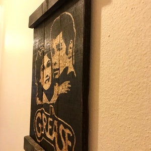 Pallet Wood Grease Wall Hanging, Grease Art, Diner Decor, Grease Decor ...