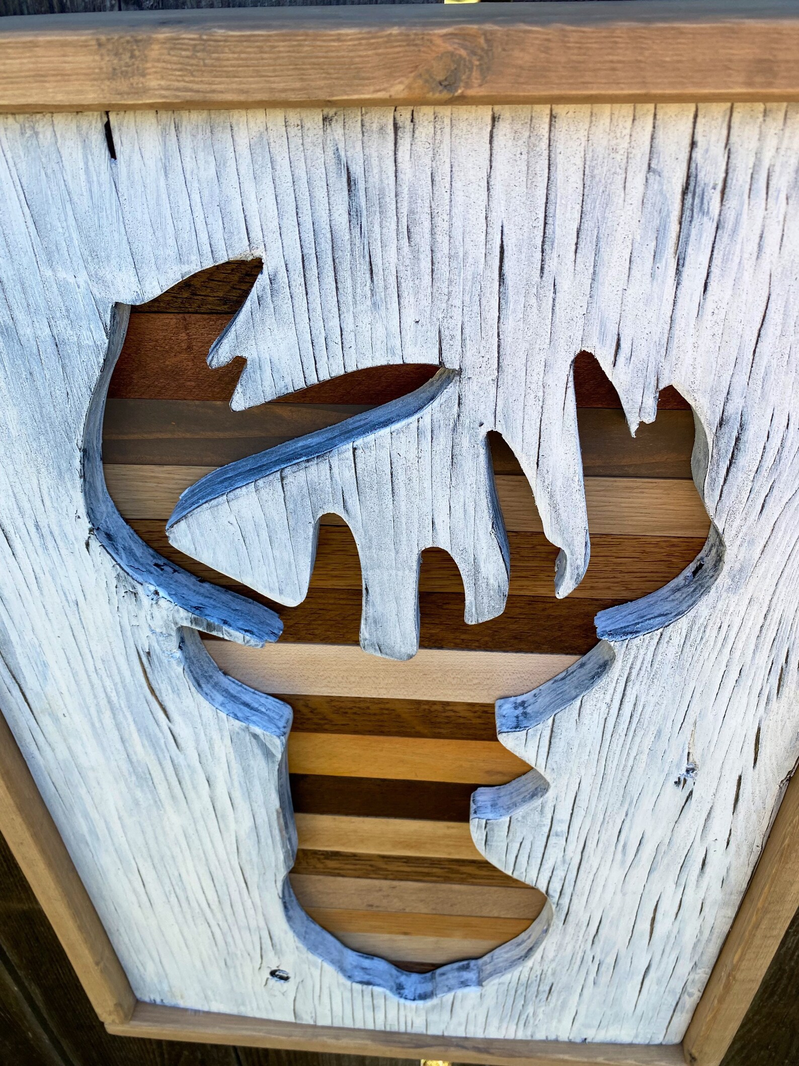 Rustic Deer Wall Hanging Deer Decor Wood Deer Decor Wood - Etsy
