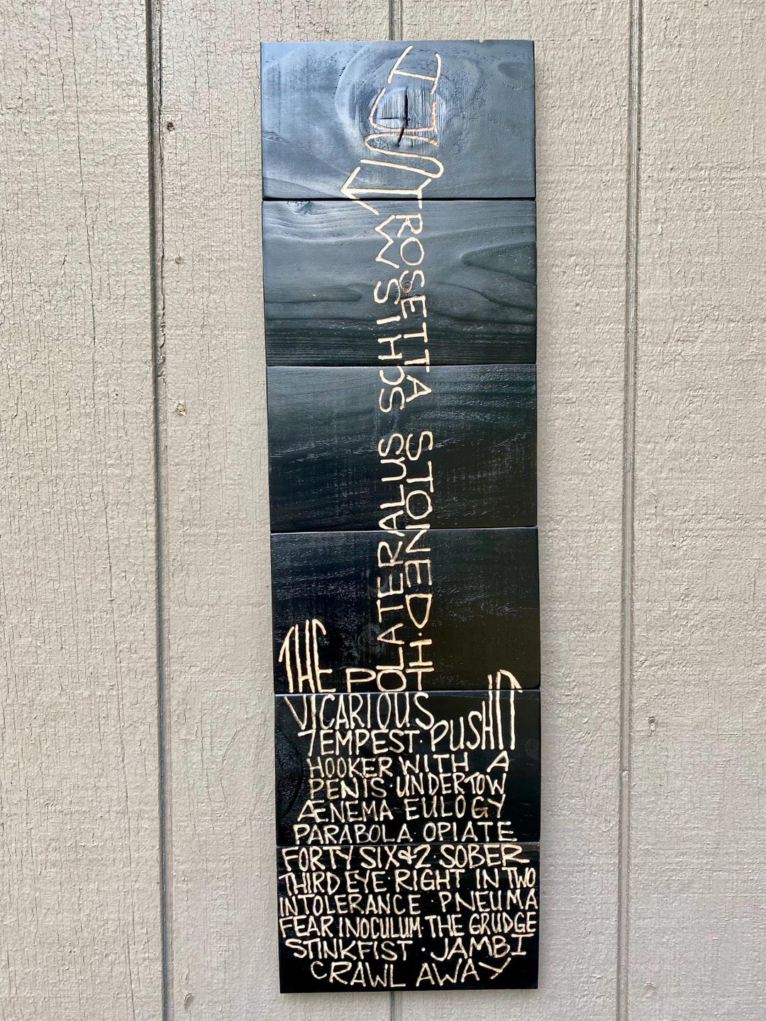 Tool Engraved Wall Hanging, Rock N Roll Artwork, Tool Band Art - Etsy